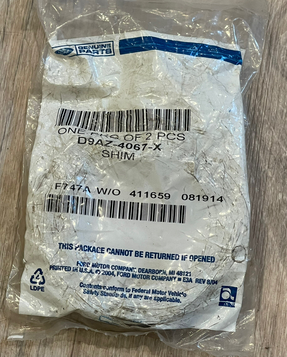 OEM Ford Differential Drive Gear Shim, D9AZ-4067-X, Pack of 2 | eBay