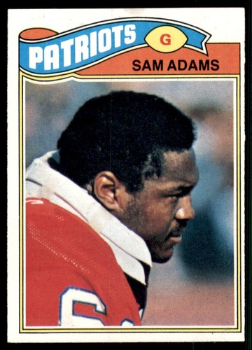 1977 Topps Sam Adams New England Patriots #14 | eBay