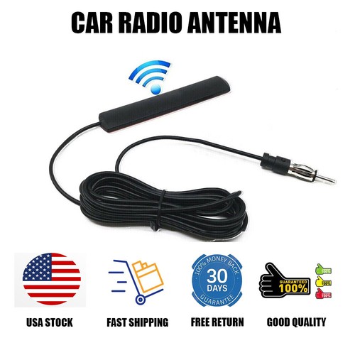 Car Hidden Amplified Antenna Electronic Stereo Universal AM/FM Radio | eBay