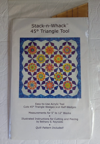 BSR Designs Stack-N-Whack 45 Degree Triangle Tool & Quilt Pattern | eBay