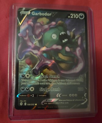 Pokémon TCG Garbodor V Evolving Skies 100/203 Holo Ultra Rare | eBay