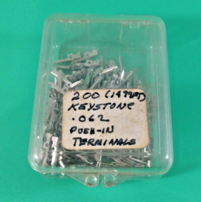 25 PCS KEYSTONE-0.062 PUSH-IN TERMINALS | eBay