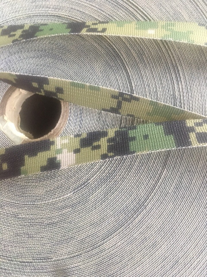 TEXCEL Military Webbing AOR2 Digital Camo Double Side Mil Spec 3/4" 100 ...