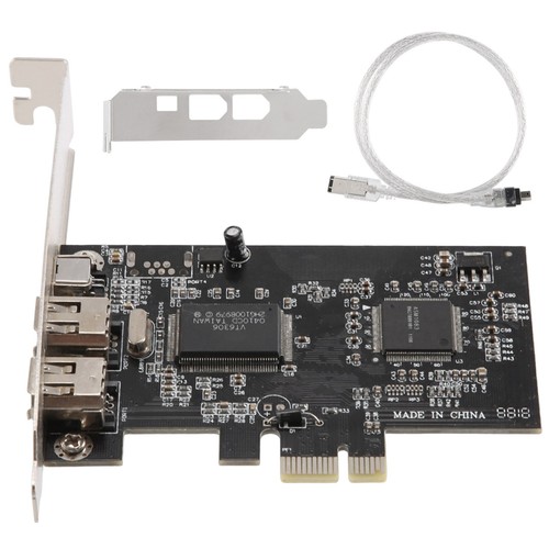 PCI-E PCI Express FireWire Card, IEEE 1394 Controller Card with ...