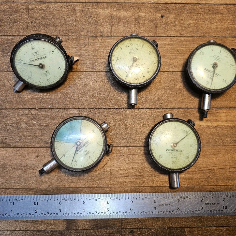 FEDERAL Dial Indicator LOT • FULLY Jeweled ULTRA Precision • NICE ...