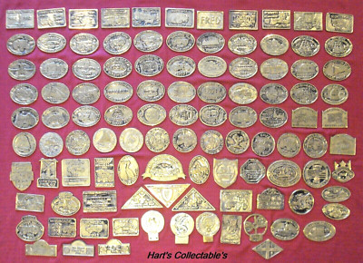 VINTAGE BRASS RALLY & SHOWS PLAQUES 100 CHOOSE FROM ALL WITH PHOTOS LOT ...