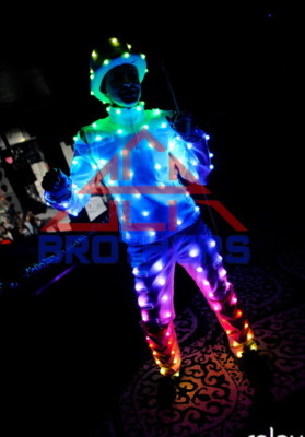 LED Costume for Performance Stage Costume Neon Show Gentleman's suit | eBay