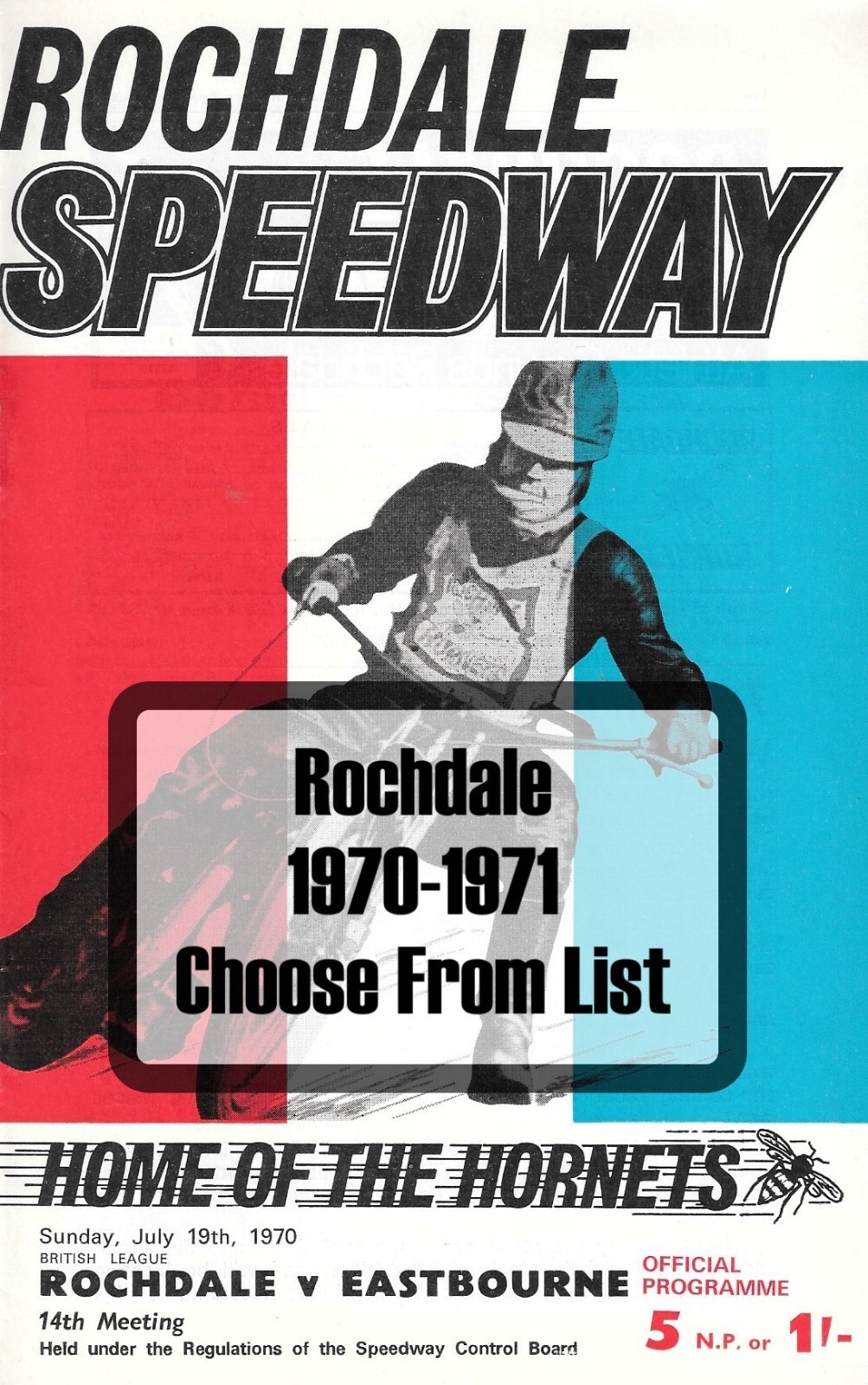 Rochdale Speedway Programmes 1970 -1971 (Choose From List) | eBay UK