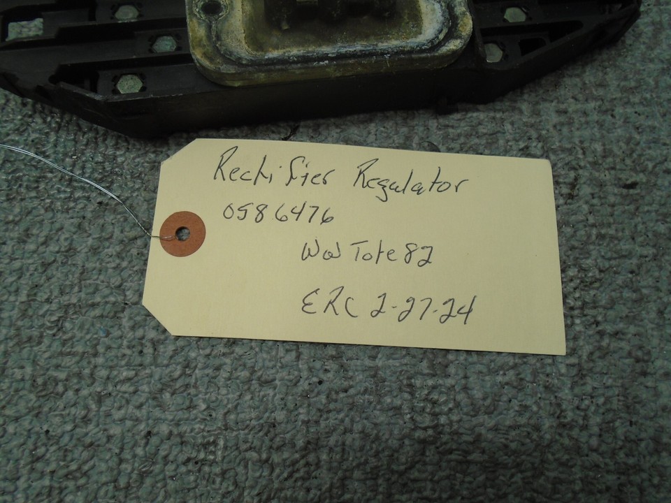 RECTIFIER & REGULATOR ASSY 0586476 JOHNSON EVINRUDE 1999 200-250 HP ...