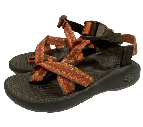 Chaco ZX2 Yampa Womens Sz 6 Strappy Sandals Black Orange Amber Tiger ...