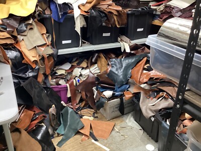 Bulk leather scrap. Leather remnants, Scrap Leather pieces. 8 Pound Box ...