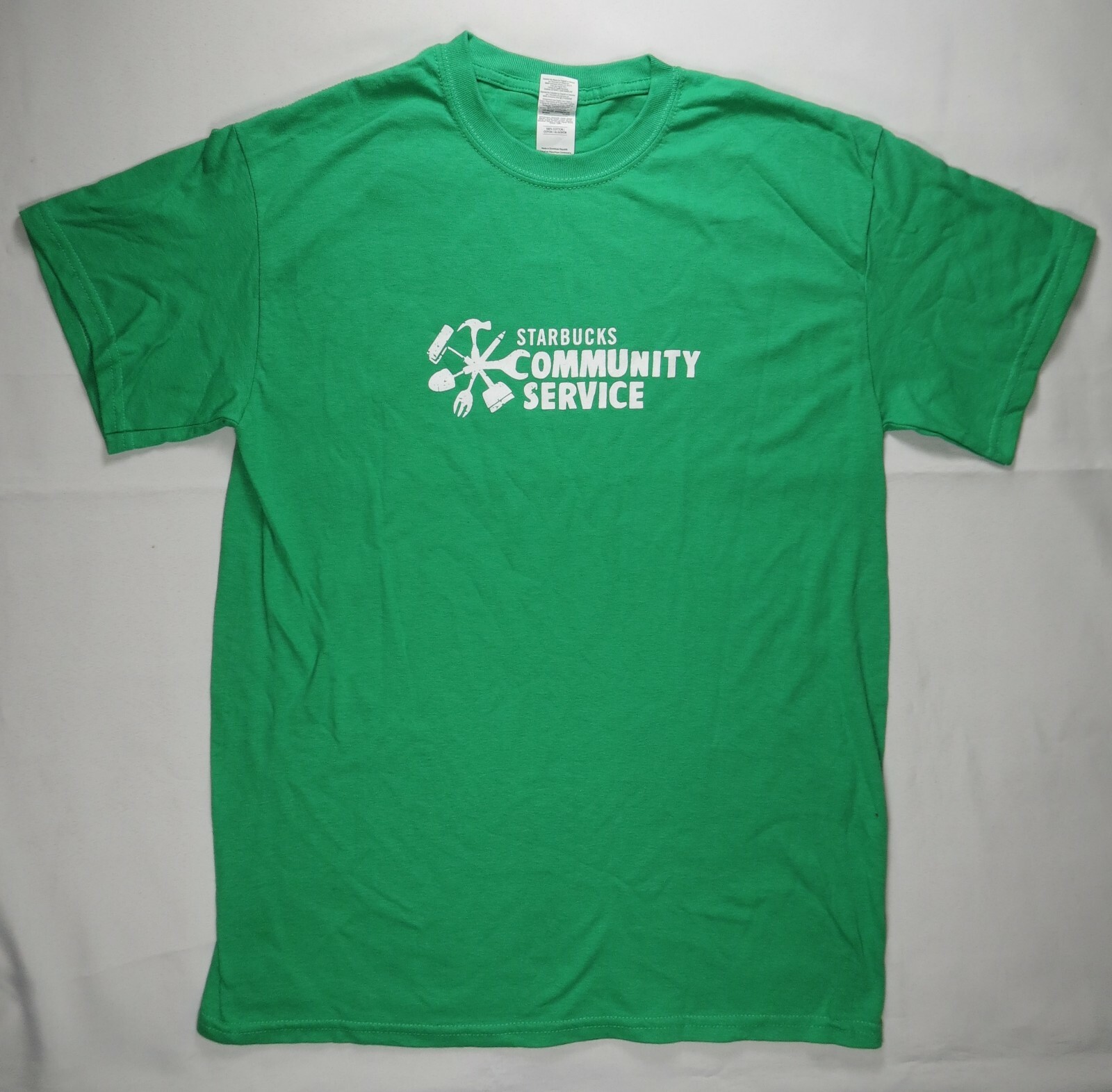 Gildan Starbucks Community Service T-Shirt Mens M Gre… - Gem