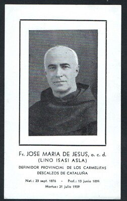 Holy card antique Venerable Fray Jose Maria santino image pieuse ...