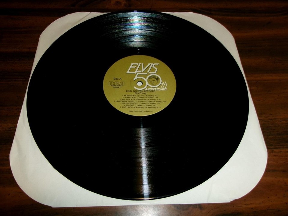 ELVIS GOLDEN RECORDS, LP RCA AFM1-5196 MONO, ELVIS GOLD 50TH ...