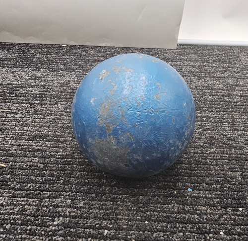 Shot Put 12 LBS Ball Put Shot Cast Iron Blue for Track Field Outdoor ...
