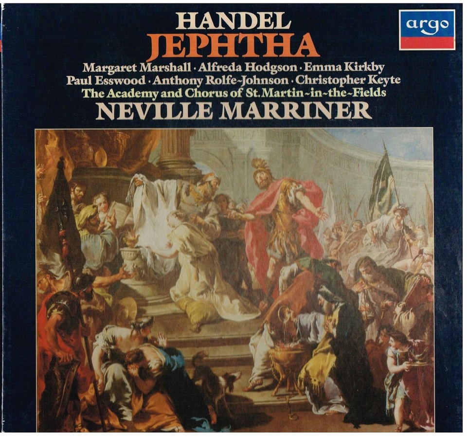 Handel: Jephtha / Marriner, Rolfe Johnson, Marshall, Kirkby- LP Vinyl ...