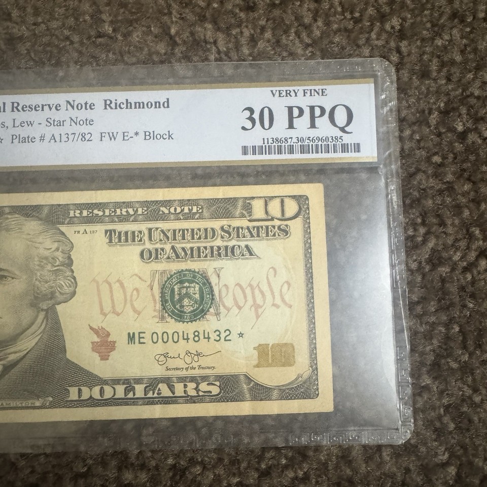 2013 $10 Star Note 64k Print Run Graded PCGS 30 PPQ ME00048432* | eBay