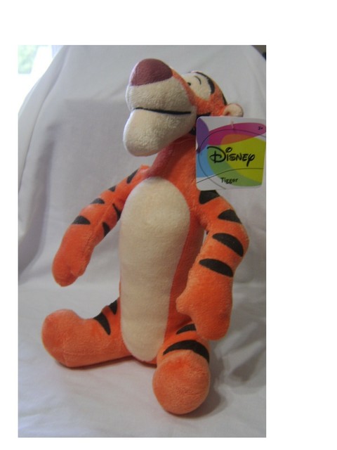 DISNEY TIGGER STUFFED TOY NEW WITH TAGS ABOUT 12" HIGH AGE 2+::B19-24 ...