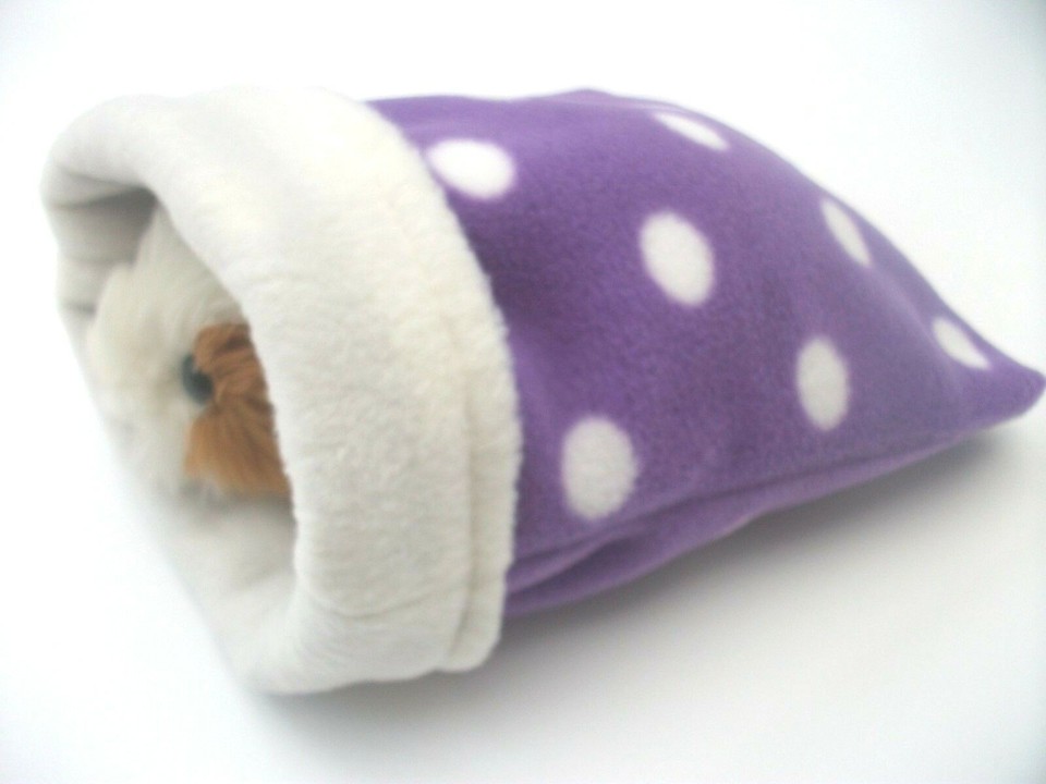 *60 DESIGNS**FLEECE SNUGGLE POUCH GUINEA PIG BED BAG HEDGEHOG CUDDLECUP ...