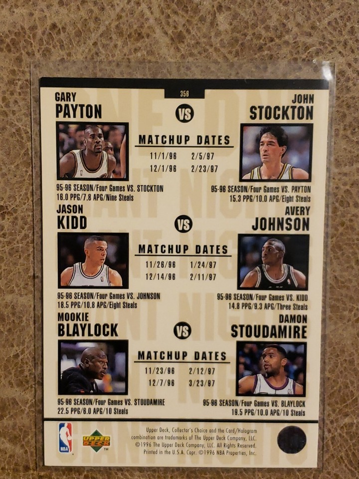 1996/97 UD Collector’s Choice Michael Jordan vs Anfernee Hardaway #358 ...