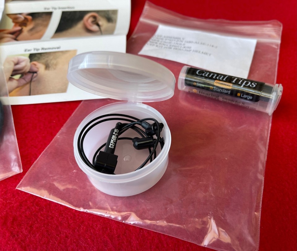 GENTEX HGU CEP KIT FLIGHT HELMET DUAL EARPHONE CEP 508 - C15 24" EXT ...