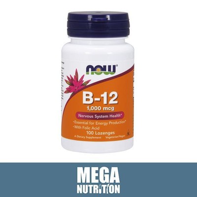 Now Foods B12 1000mcg 100 Pastilles Nerveux Système Santé Fatigue | eBay