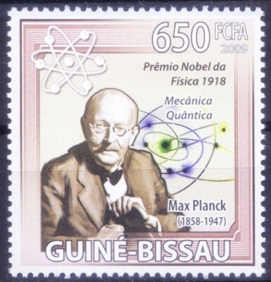 Nobel Physics winner German physicist Max Planck, Guinea Bissau 2009 ...