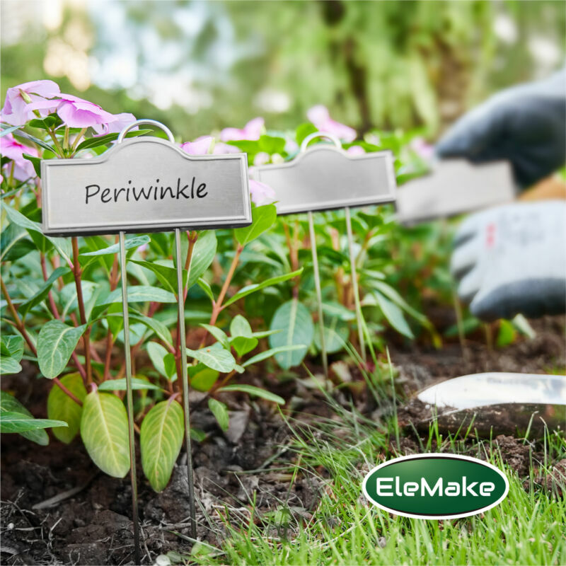 25-Pack Weatherproof Large Metal Plant Labels Garden Markers Plant Tags ...