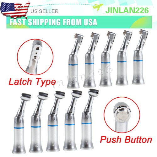 Dental Slow Low Speed Handpiece E-type Push Button/ Latch Contra-Angle ...