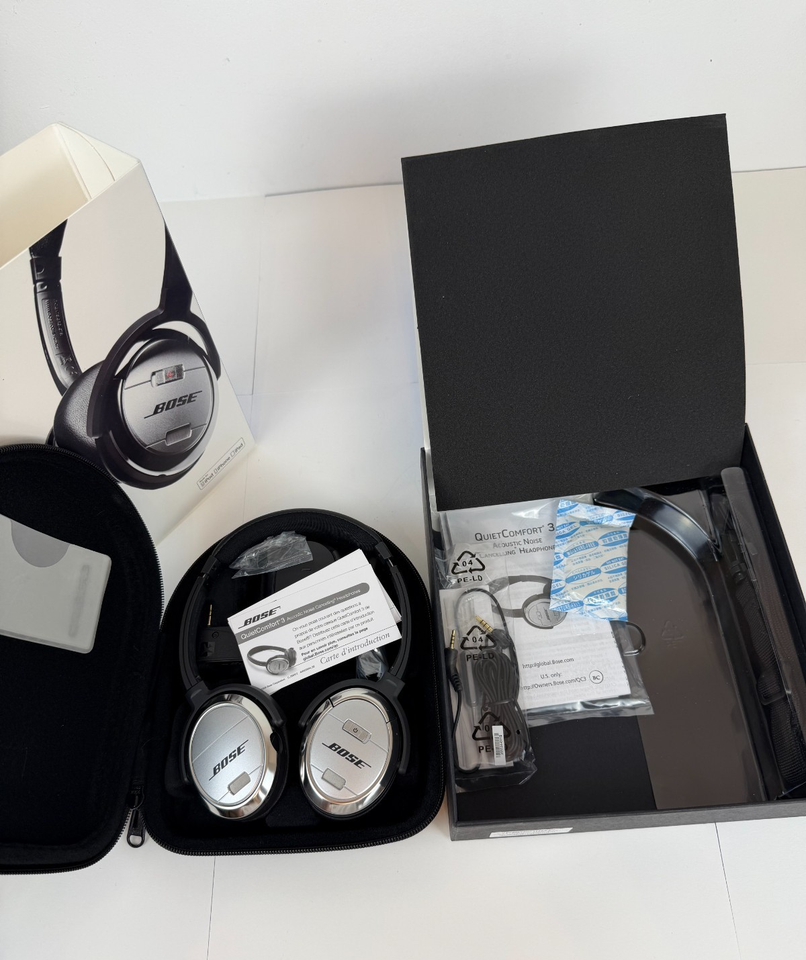 Bose QuietComfort 3 QC3 Acoustic Noise Cancelling On-ear Headphones ...