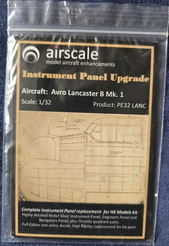 airscale Avro Lancaster cockpit upgrade - HK Models 1/32 scale PE32 LANC | eBay UK