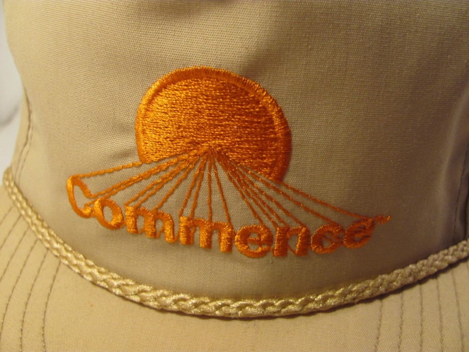 Commence Company Hat Unisex Beige Vtg Snapback Adjustable Software Sun ...