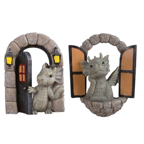 Meditating Dragon Statue Model Sculpture Bedroom Room Spring Yard ...