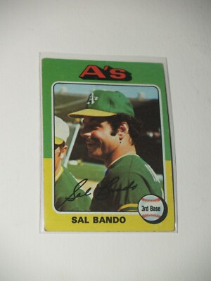 1975 Topps #380 Sal Bando Baseball Card - VG-EX - see photos | eBay