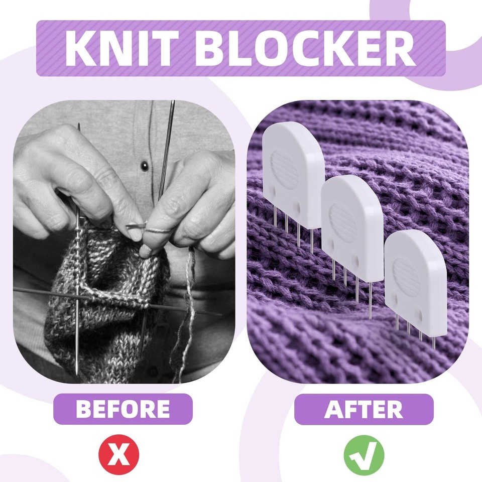 20Pcs Knit Blockers & Pins Kit, Knit Blocking Combs for Blocking ...