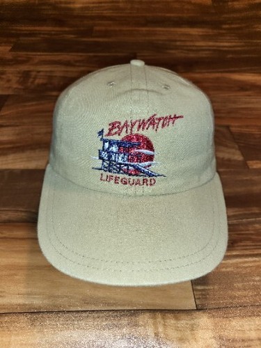 Vintage Rare Baywatch Cast & Crew TV Series Promo Hat Cap Beige Vtg ...
