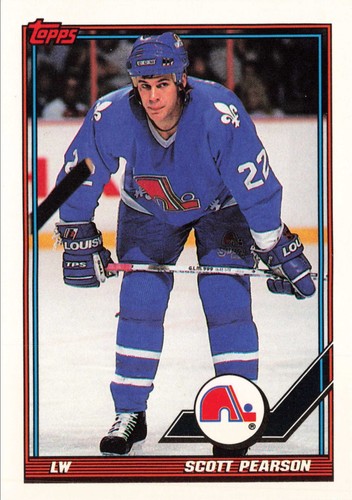 Scott Pearson #297 1991-92 Topps Quebec Nordiques | eBay