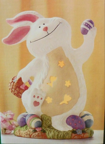 JC PENNEY HOME COLLECTION Porcelain Bunny Rabbit Night Light Table Lamp ...