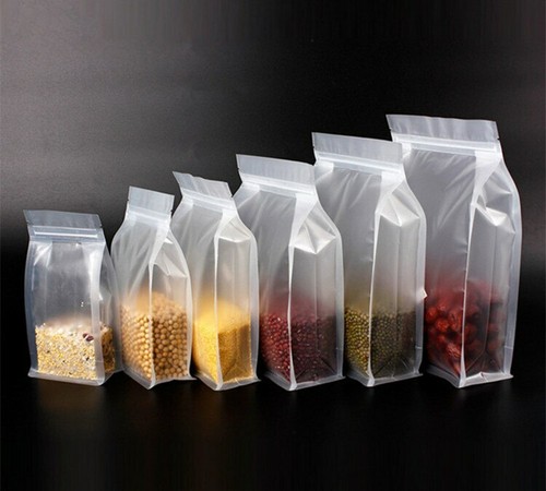 Resealable Matte Clear Plastic Stand Up Zip Bags Food Grade Package ...