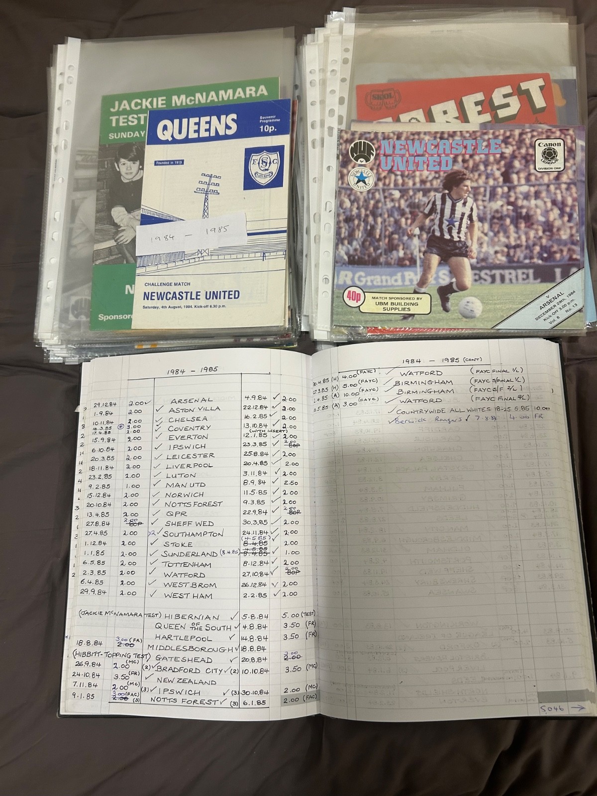 complete season of newcastle united football programmes 1984-1985 | eBay UK