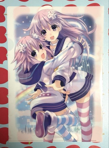 Hyperdimension Neptunia A4 size clear file Tsunako Anime character ...