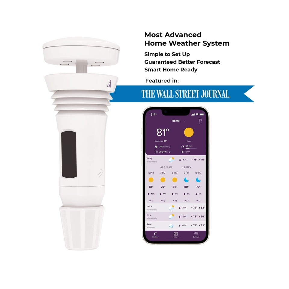 Tempest Weather System with Built-in Wind Meter, Rain Gauge, and ...