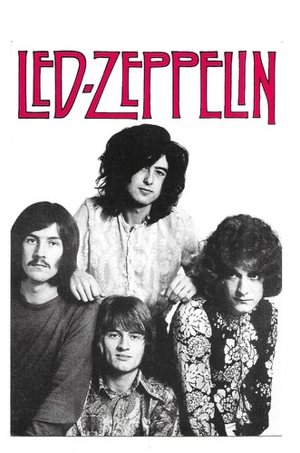 RARE / CARTE POSTALE - LED ZEPPELIN / POSTCARD JIMMY PAGE & ROBERT ...