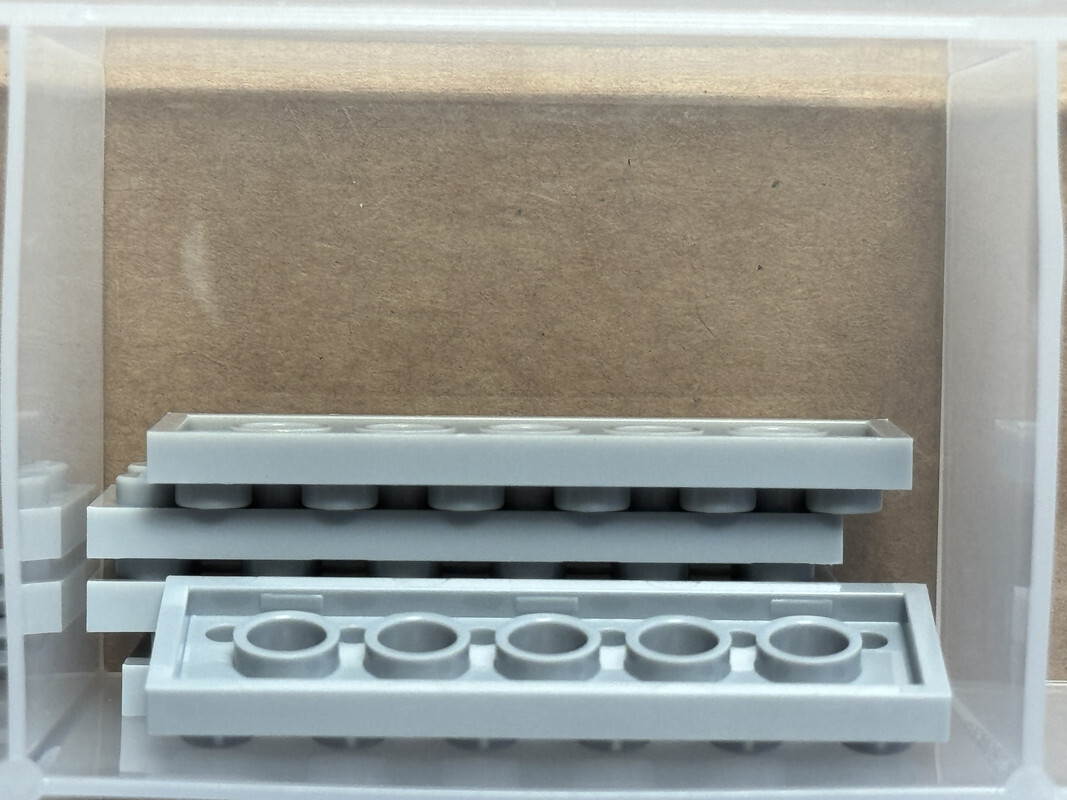 LEGO Parts - Light Bluish Gray Technic, Plate 2 x 6 5 Holes - No 32001 ...