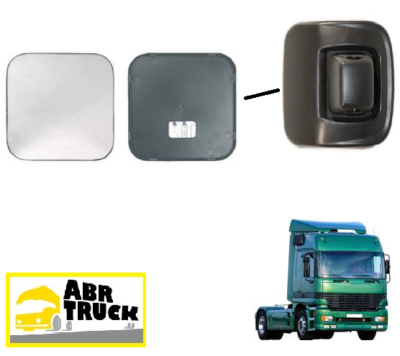 Glass Wide Angle Mirror Rearview DX/SX suitable for mercedes actros mp1 ...