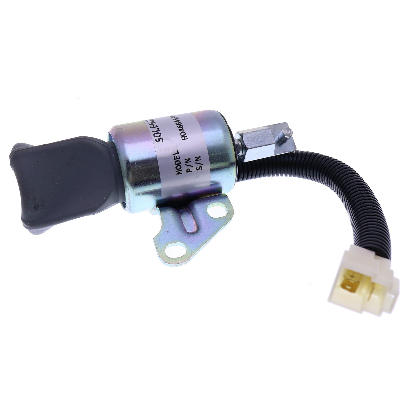 12V Fuel Shutoff Solenoid SA-5176-12 1756ES-12SUC5B1S5 for Kubota D722 ...