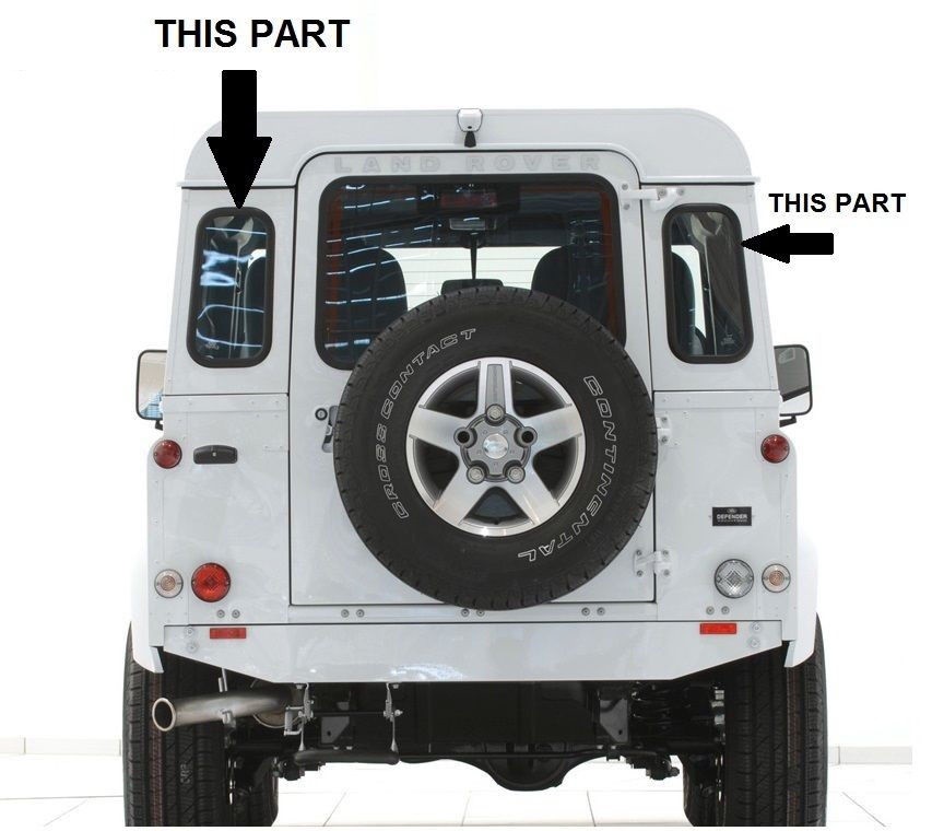 REAR QUARTER WINDOW WEATHER STRIPS SEAL for LAND ROVER DEFENDER 90 110 ...