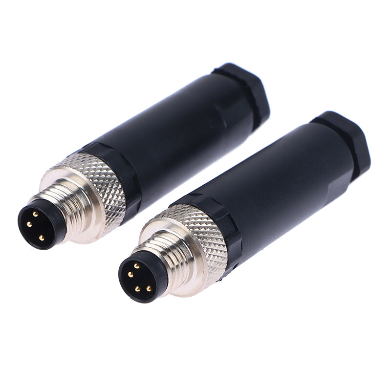 M8 Sensor Connector Waterproof Male&female Plug Screw Threaded Coupling ...
