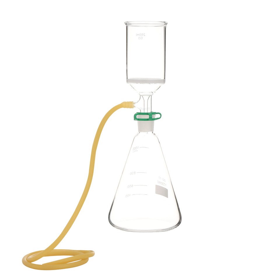 1000ml Funnel Filtering Kit Lab Filtration Buchner Funnel w/ Flask ...
