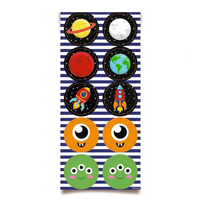 Astronaut Party Favor Stickers for Bags, Boxes Decoration - 30Pcs ...